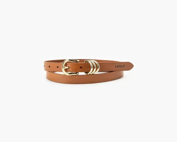 LEVI'S Metal Loop Leather Belt - Tan