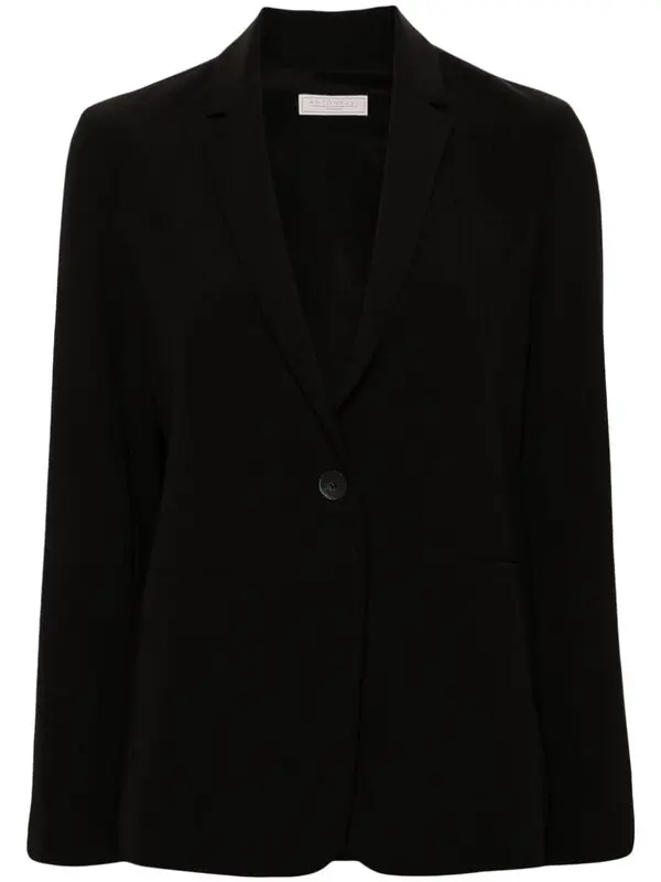 Antonelli Firenze Single-breasted Crepe Blazer - Black