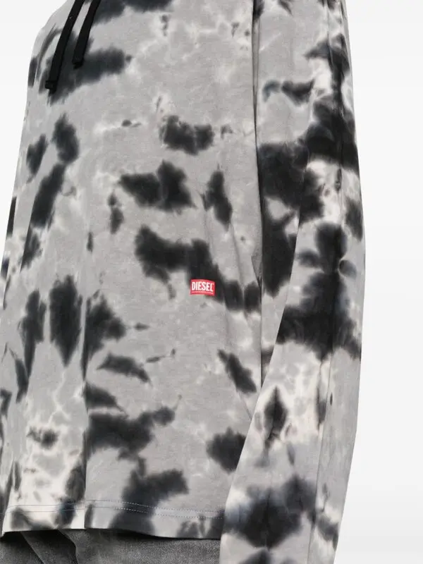 DIESEL® Cotton Tie-dye Hoodie