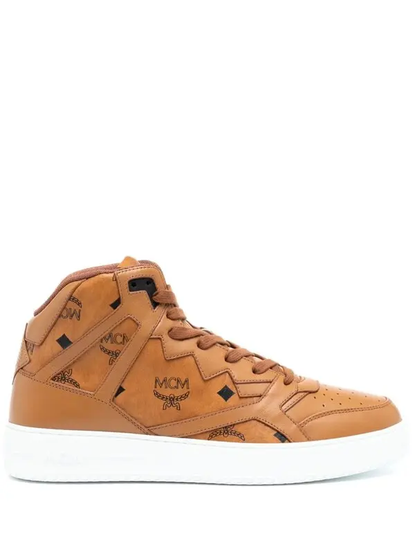 Mcm Neo Terrain Canvas Sneakers - Brown