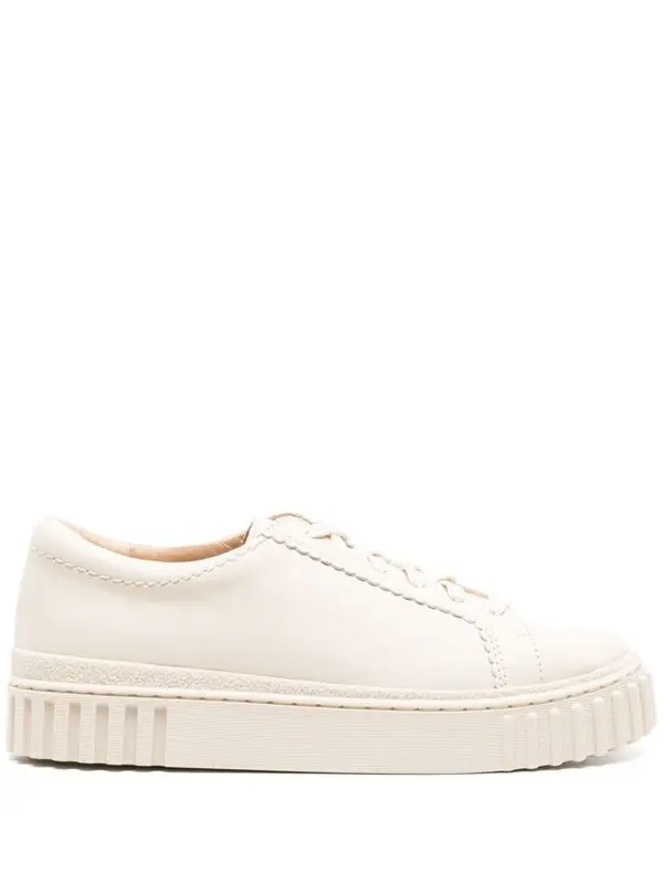Clarks Mayhill Walk Leather Sneakers - Neutrals