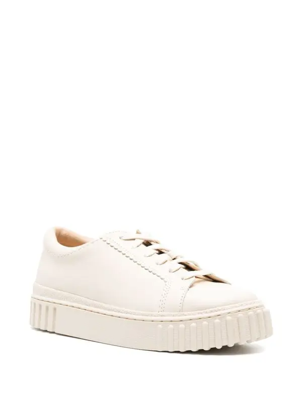 Clarks Mayhill Walk Leather Sneakers - Neutrals