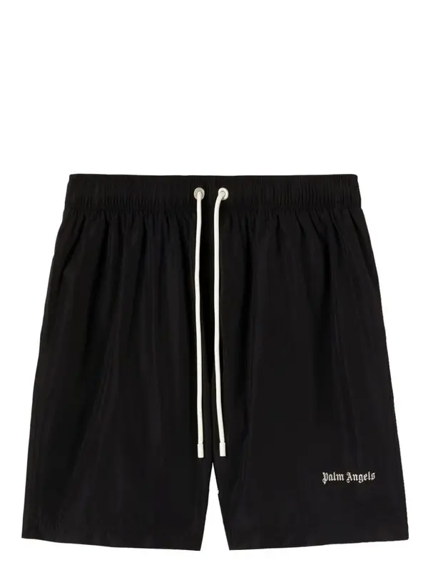 Palm Angels Logo-embroidered Swim Shorts