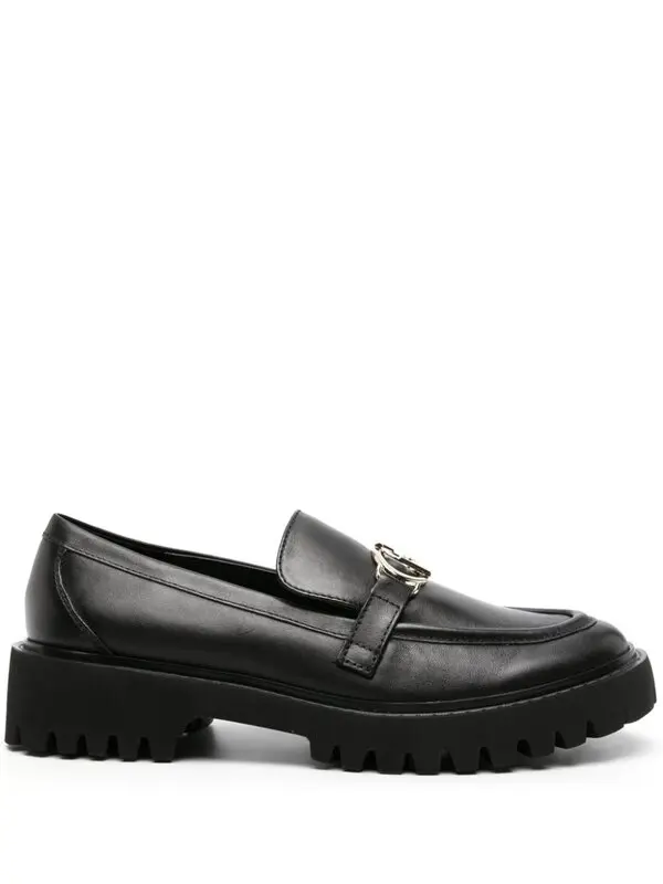 Liu Jo Cora 01 Leather Loafers - Black