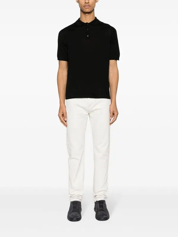Paul & Shark Buttoned Virgin-wool Polo Shirt