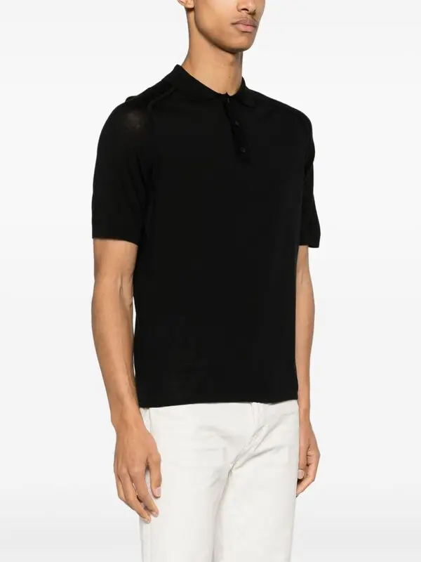 Paul & Shark Buttoned Virgin-wool Polo Shirt