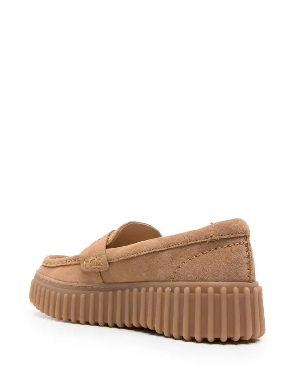 Clarks Torhill Penny Flatform Loafers