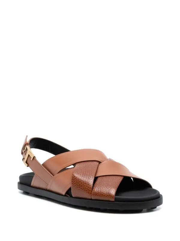 TOD'S Interwoven Leather Sandals