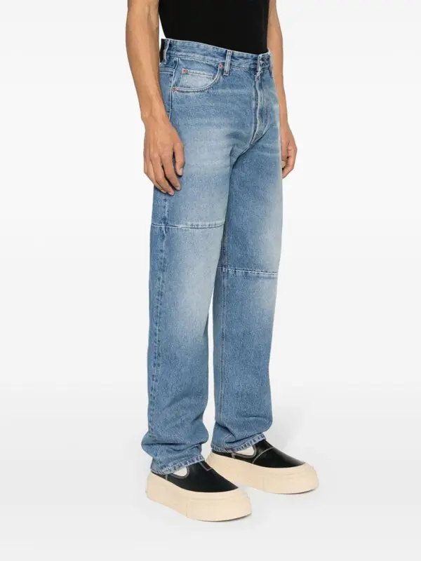 MAISON MARGIELA Panelled Tapered-leg Jeans - Blue