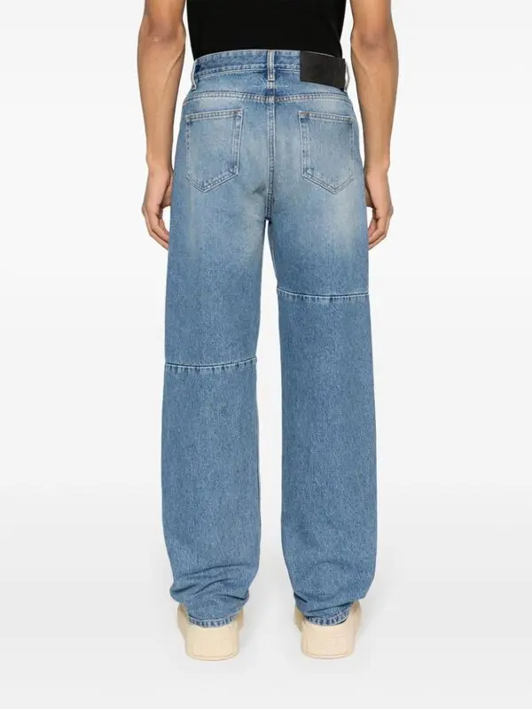 MAISON MARGIELA Panelled Tapered-leg Jeans - Blue