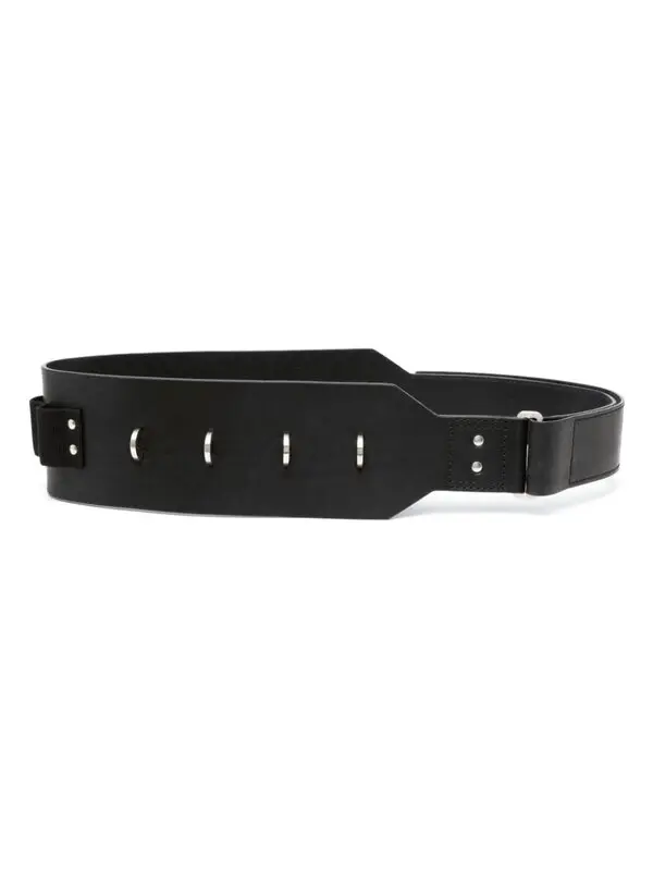 Rick Owens Cargo Leather Belt - Black