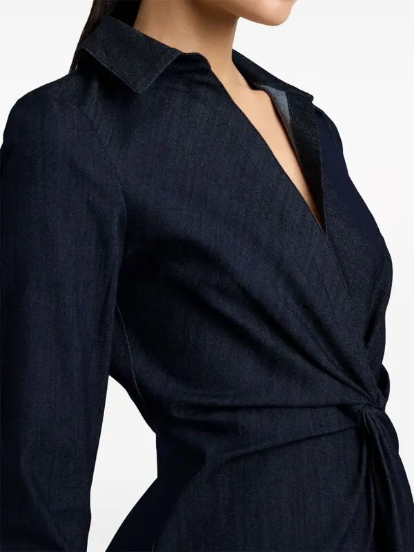 Cinq À Sept Mckenna Twist-detail Minidress - Blue