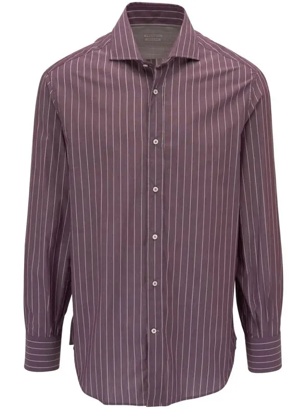 Brunello Cucinelli Striped Cotton Shirt