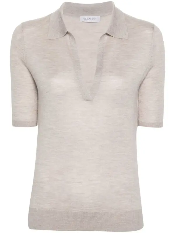 Gabriela Hearst Fine-knit Polo Shirt - Neutrals