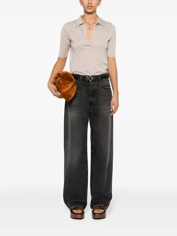 Gabriela Hearst Fine-knit Polo Shirt - Neutrals