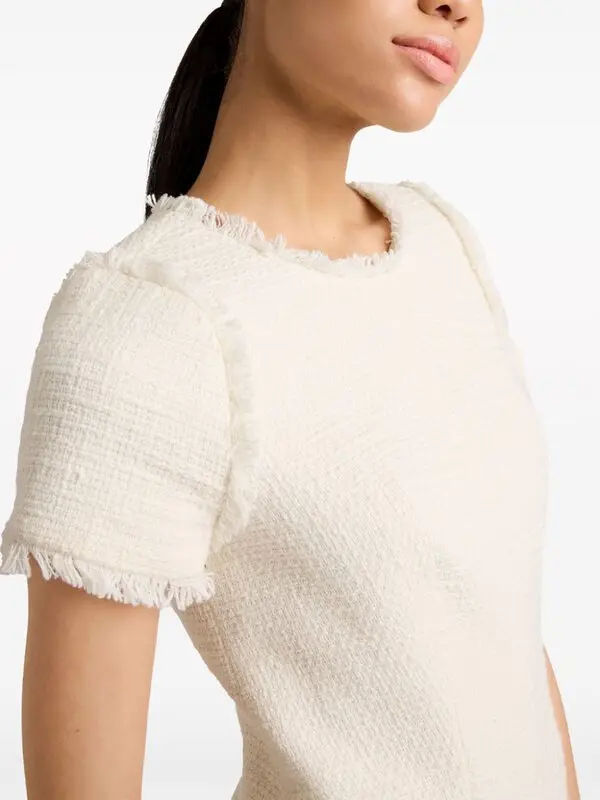 Cinq À Sept Nova Tweed Mini Dress - Neutrals