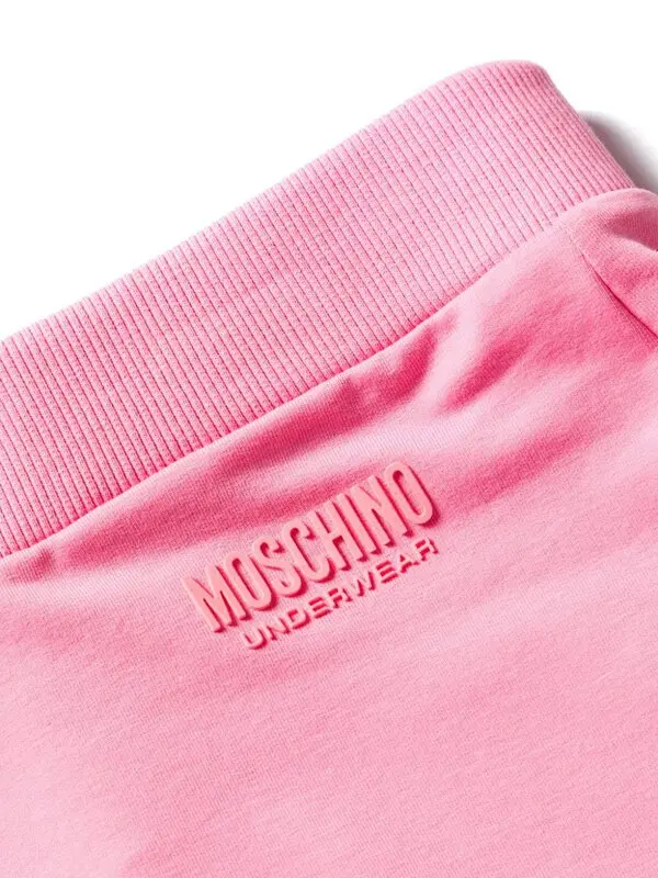 Moschino Logo-appliqué Jersey Mini Shorts