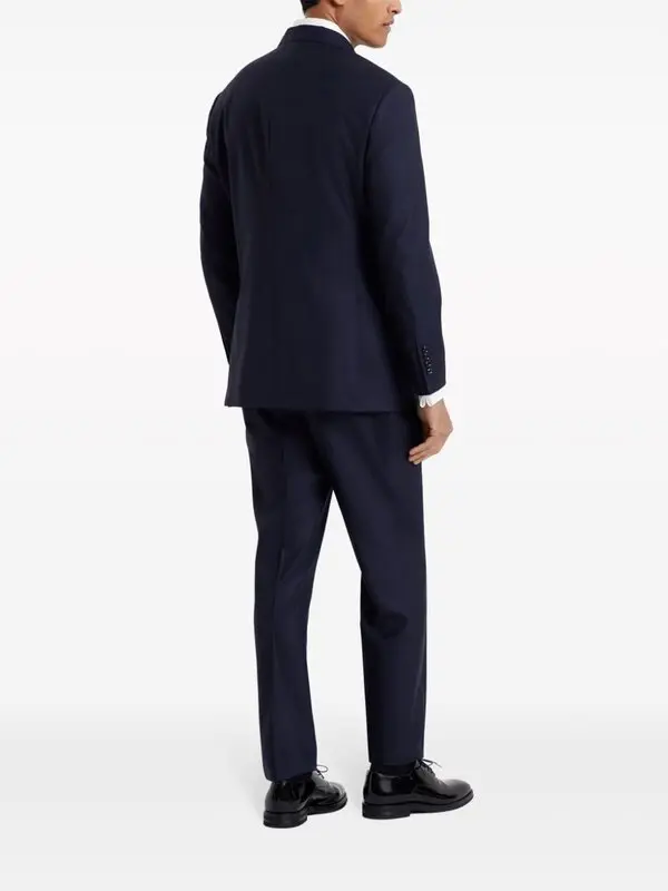 Brunello Cucinelli Double-breasted Wool Suit - Blue