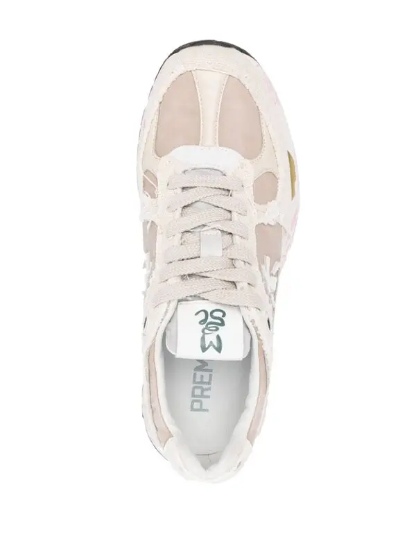 Premiata Mase Distressed Sneakers - Neutrals
