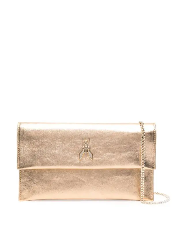 Patrizia Pepe Fly Ceremony Clutch - Gold