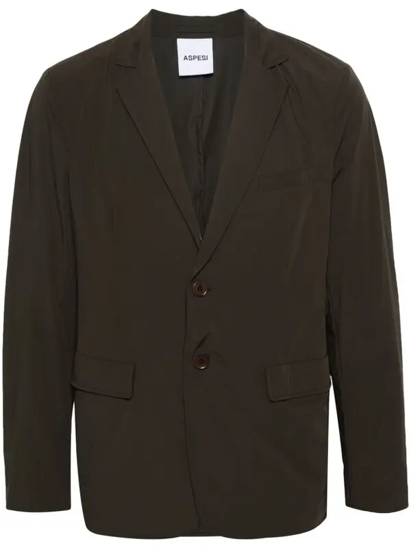 Aspesi Single-breasted Taffeta Blazer