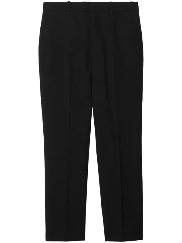 Burberry Wool Tailored Trousers - Black