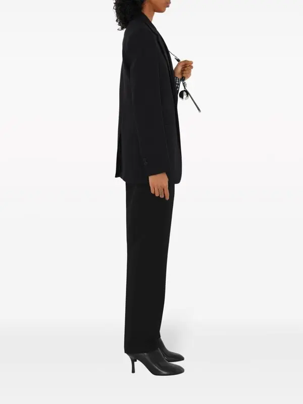 Burberry Wool Tailored Trousers - Black