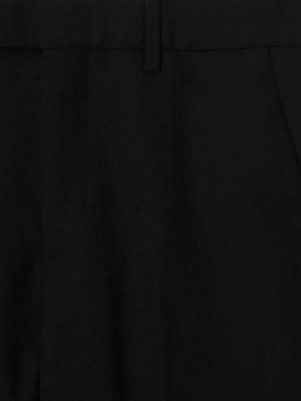 Burberry Wool Tailored Trousers - Black