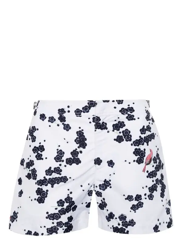 Orlebar Brown Setter Plum Blossom Swim Shorts - White