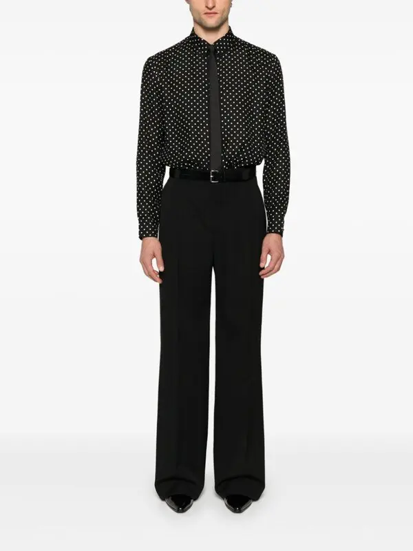 Saint Laurent Polka-dot Silk Shirt
