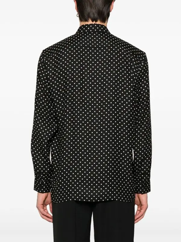 Saint Laurent Polka-dot Silk Shirt