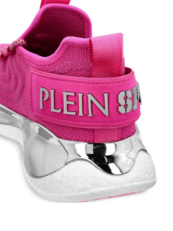 PLEIN SPORT Runnr Logo-plaque Knitted Sneakers
