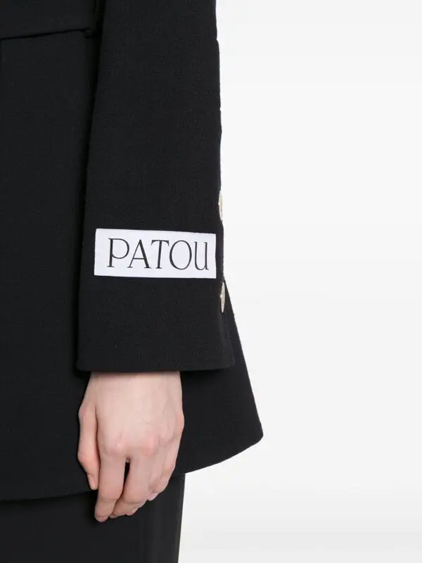 Patou Belted Virgin Wool Coat