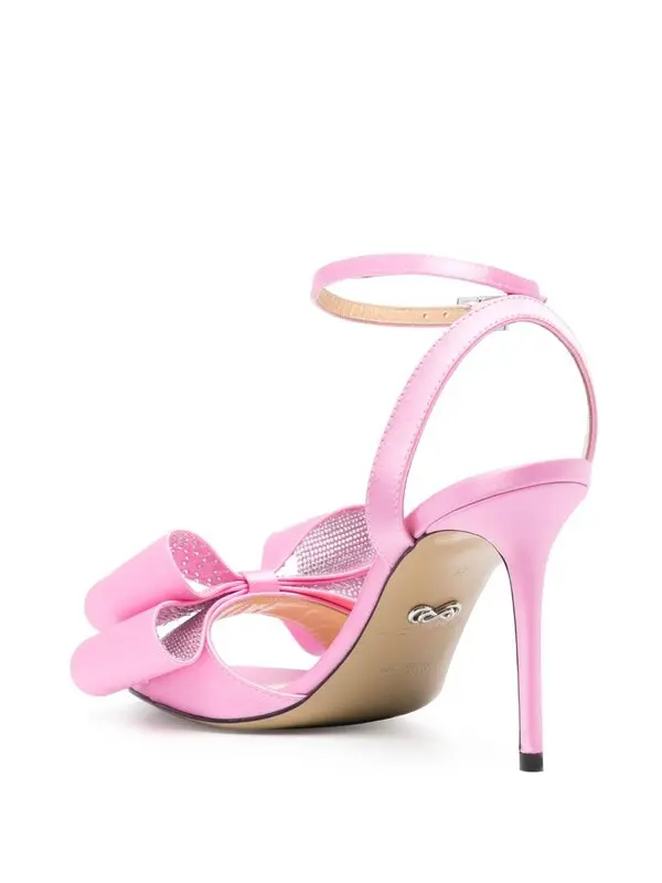 Mach & Mach 95mm Bow-satin Sandals