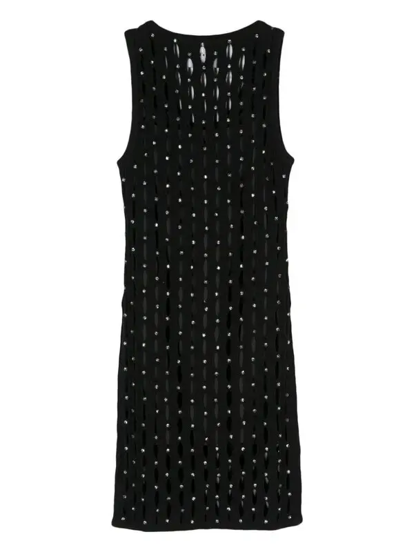 John Richmond Crystal-embellished Knit Dress