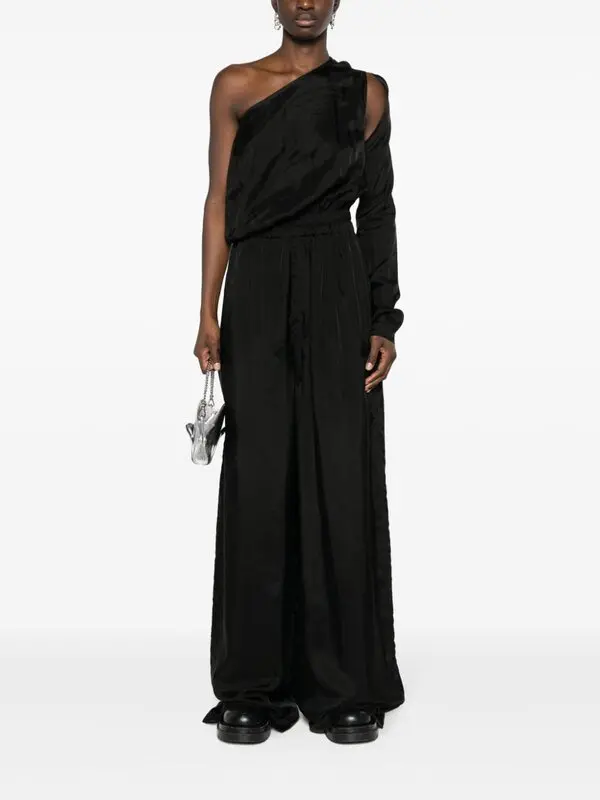 Rick Owens Atena Bodybag Satin Jumpsuit - Black