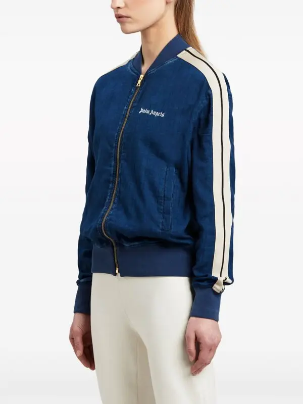Palm Angels Chambre Denim Bomber Jacket