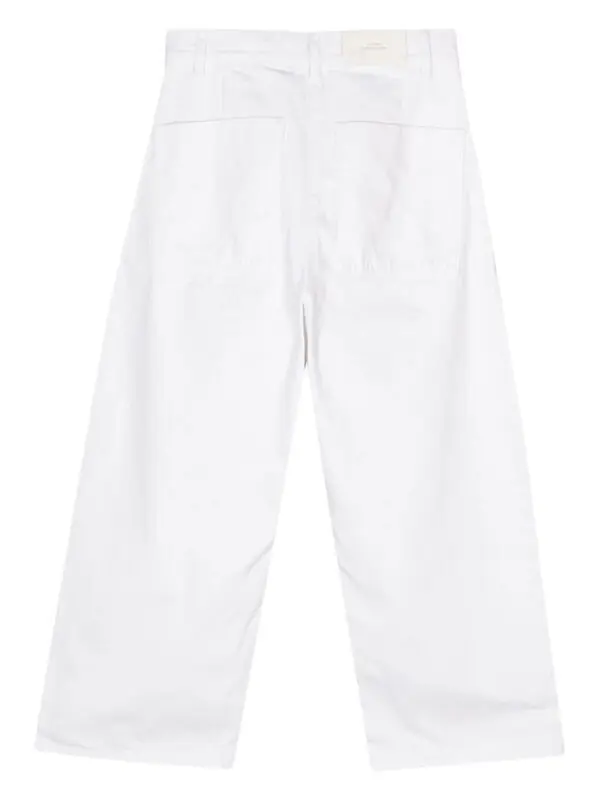 Studio Nicholson Chalco Mid-rise Wide-leg Jeans - White
