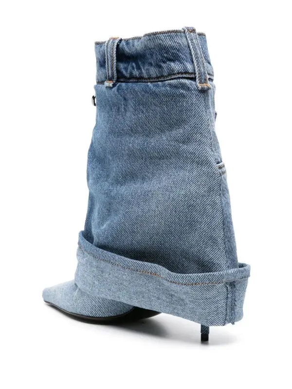 Dolce & Gabbana 105mm Denim Ankle Boots