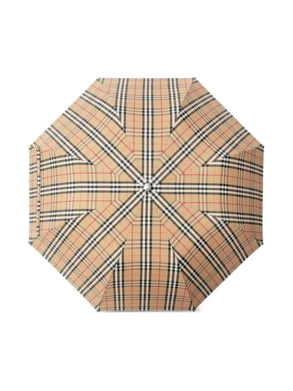 Burberry Check-print Folding Umbrella