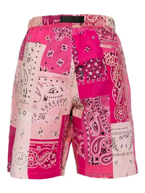 Readymade Bandana-print Cotton Shorts - Pink