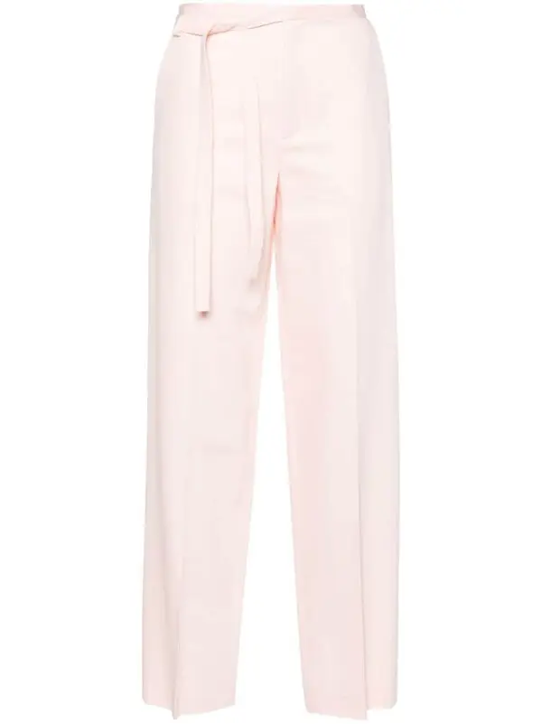 Kenzo Belted Straight-leg Trousers