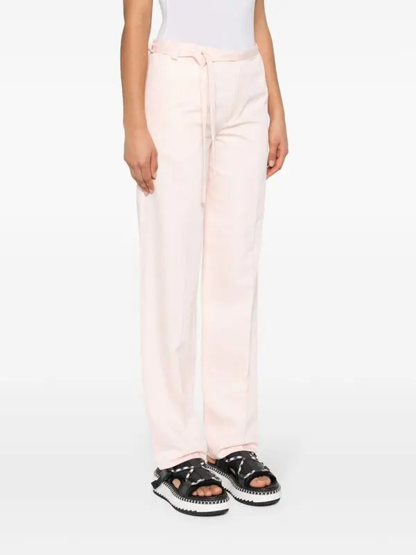 Kenzo Belted Straight-leg Trousers