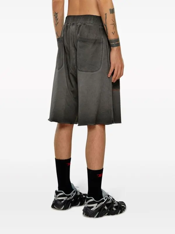 DIESEL® Faded-effect Cotton-jersey Shorts