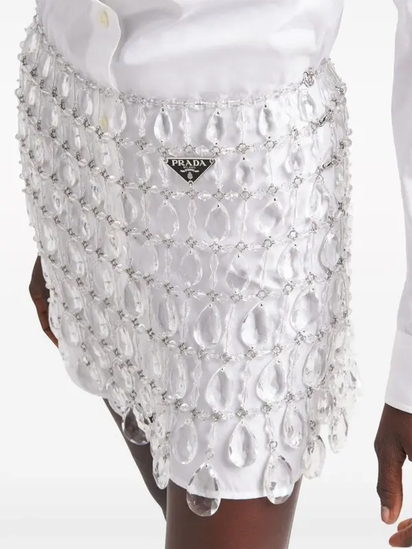 Prada Jewelled Mini Skirt