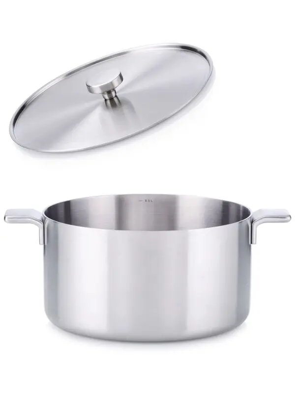 ALESSI Two-handle Stainless Steel Casserole - Silver