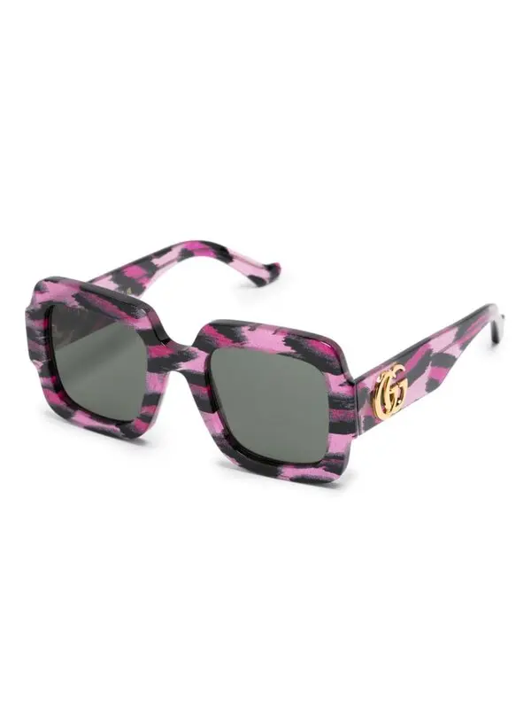 Gucci Double-g Oversize-frame Sunglasses
