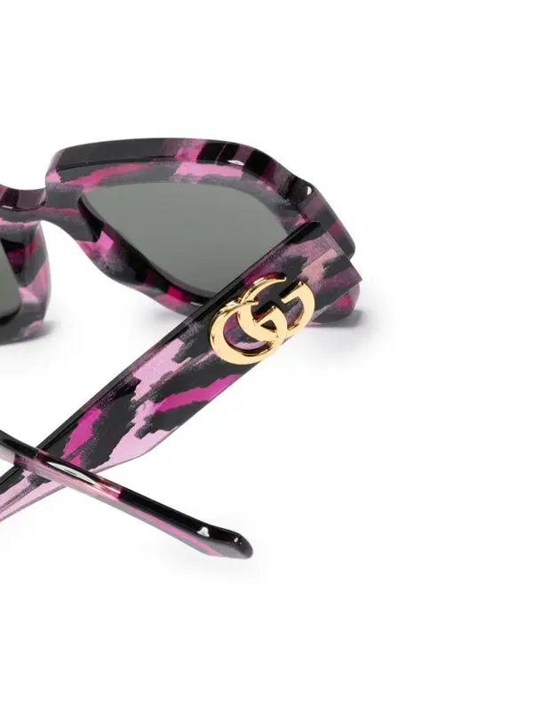 Gucci Double-g Oversize-frame Sunglasses