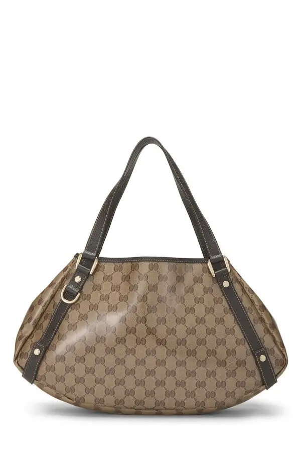 Gucci Original Gg Crystal Canvas Abbey Tote Bag