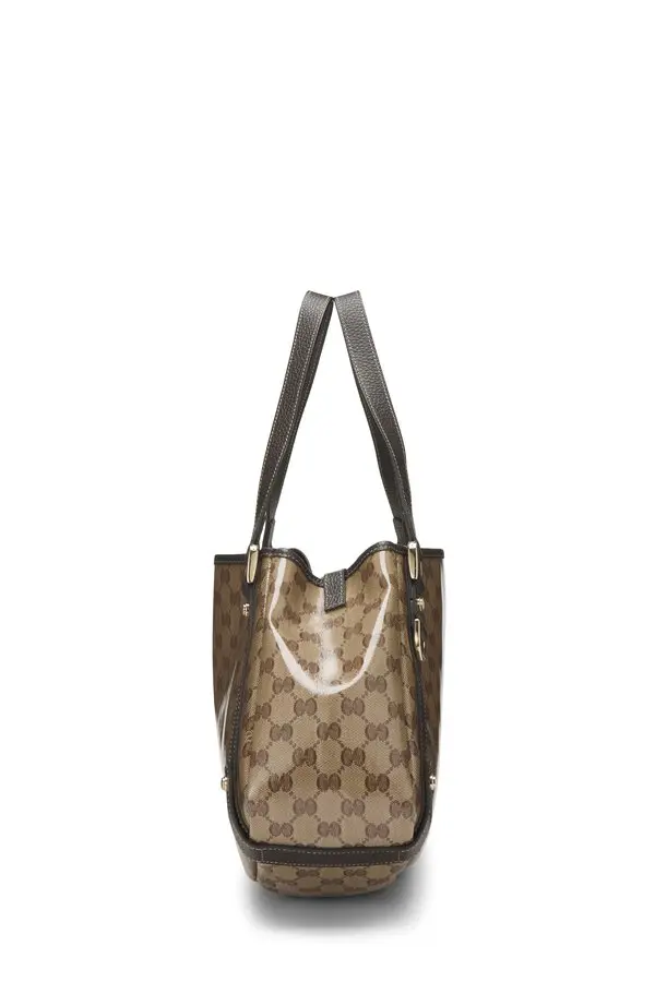 Gucci Original Gg Crystal Canvas Abbey Tote Bag